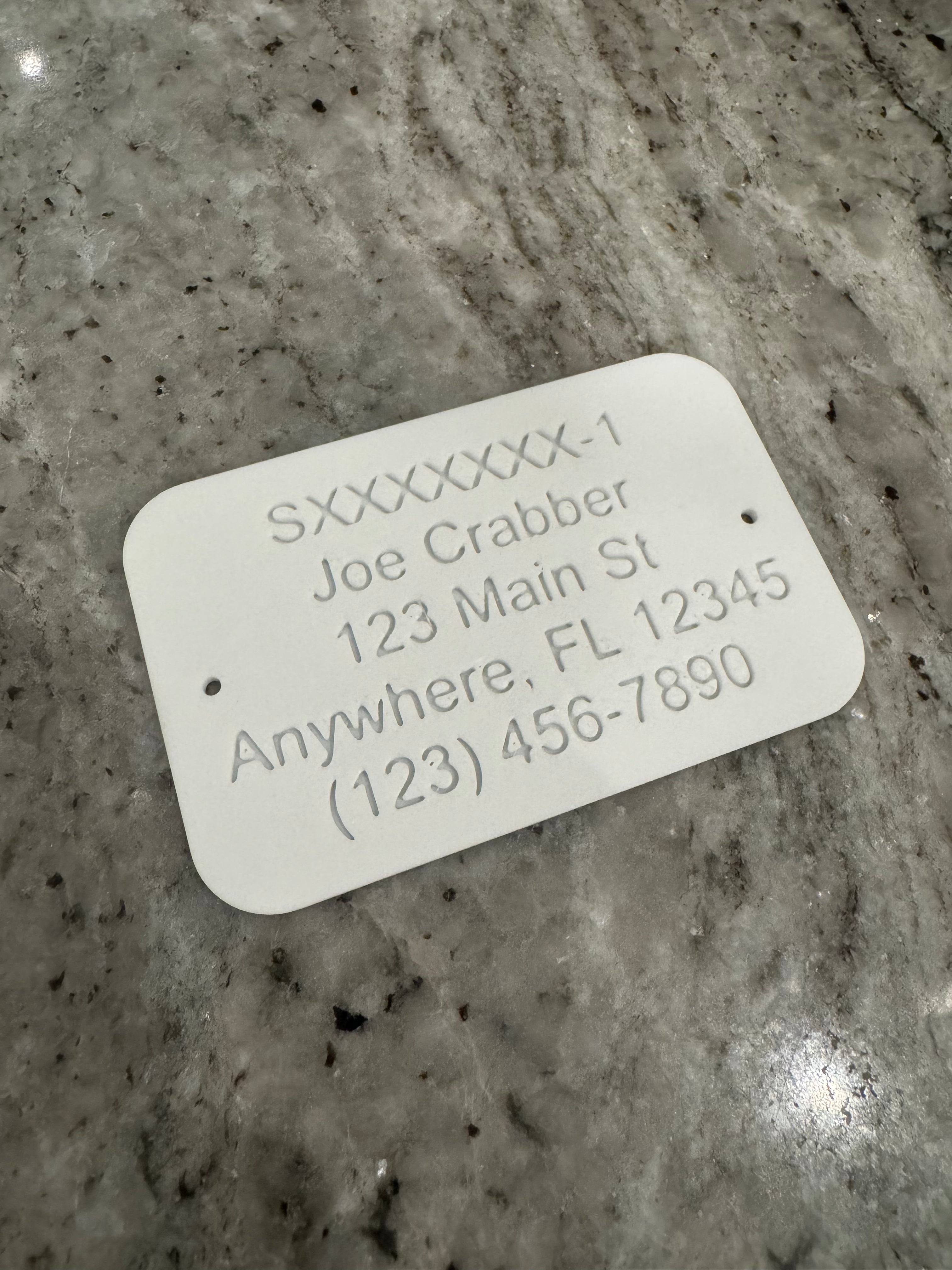 Recreational Stone/Blue Crab Trap Tags – Ledge Marine LLC